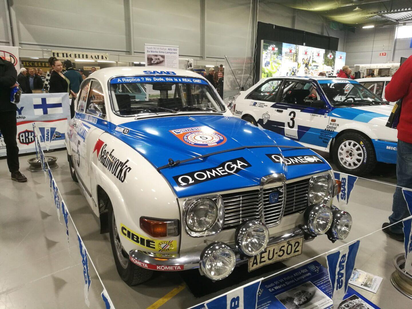 Simo Lampisen Saab 96 nähtiin Lahden Classic Motor Show:ssa